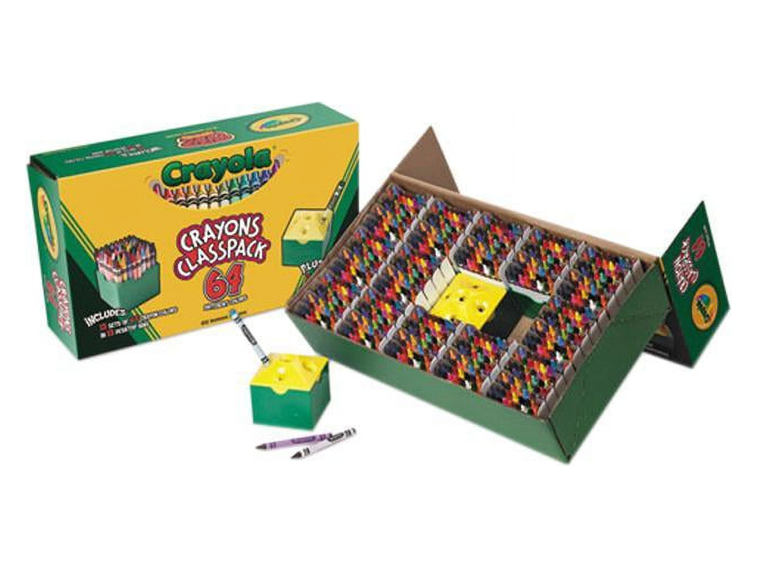 Crayola Classpack Crayons, Classic 64 Colors, Bulk Pack of 832 ...