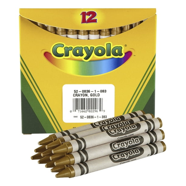 Crayola Crayon Refill, Standard Size, Gold, Pack of 12 - Walmart ...