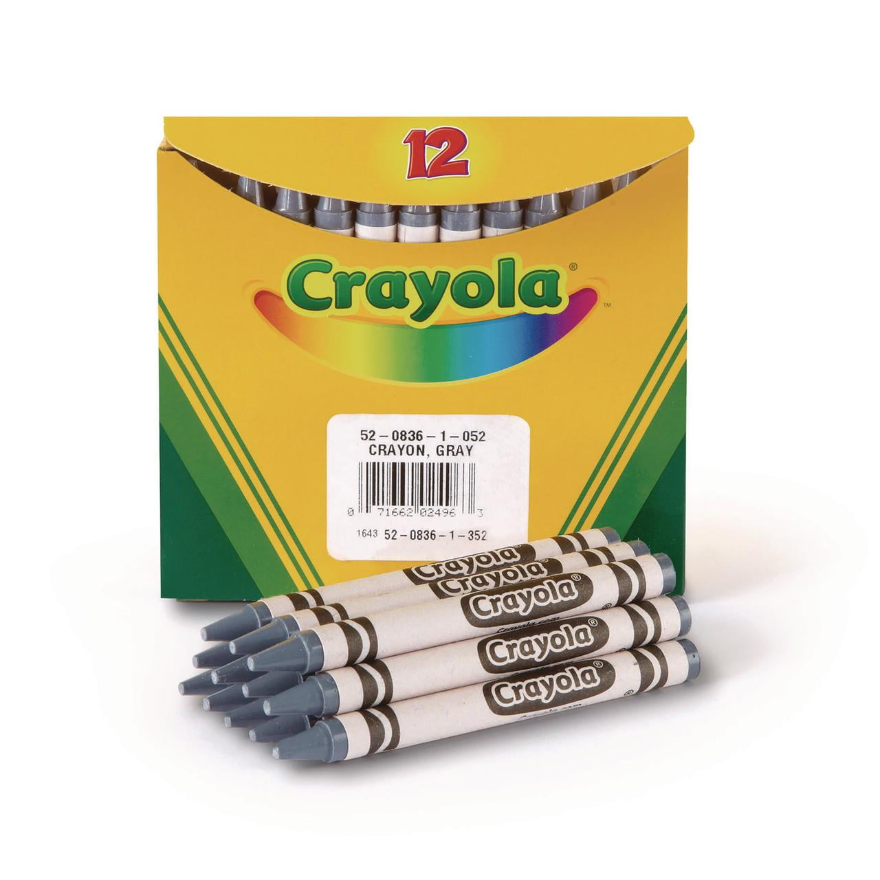 Classic Back School Crayola Crayon Standard Size Refill, Gray, Pack of ...
