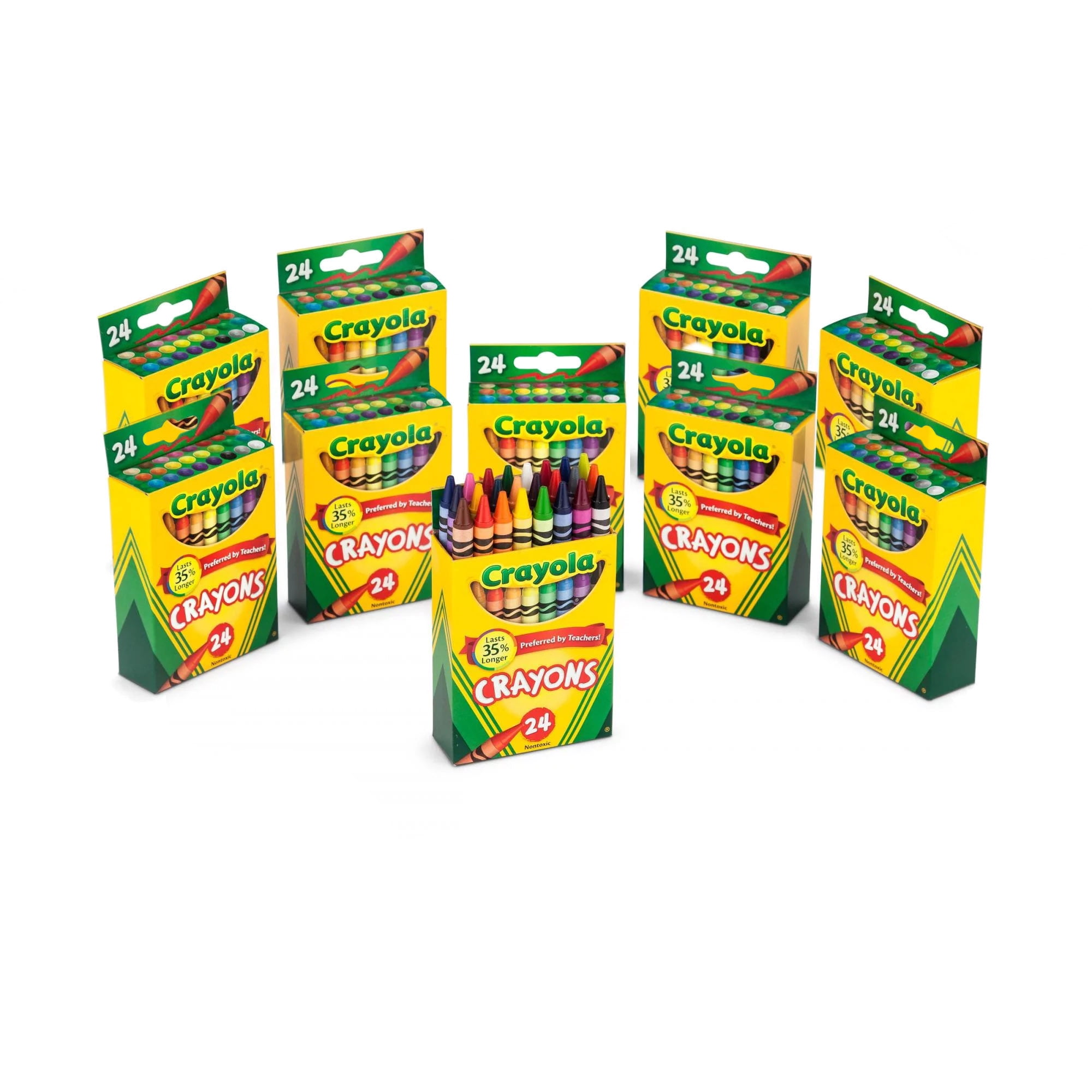 Crayola Crayons 24 Count, 10 Pack Bundle, Bundle for Teachers, Nontoxic ...