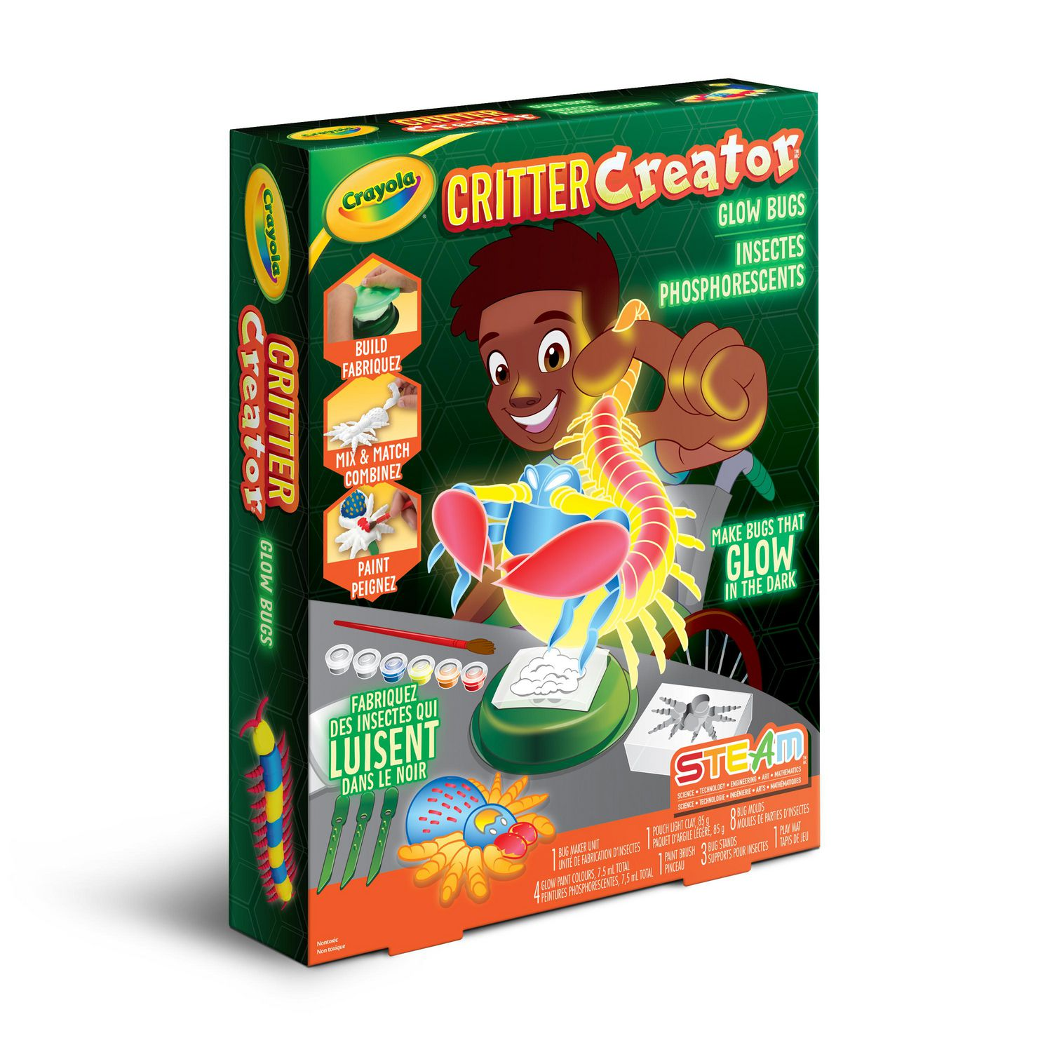 Crayola Critter Creator Glow Bugs Art and Craft Kit - Walmart.com