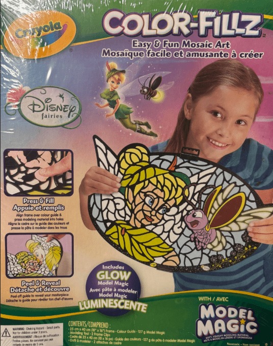 Crayola - Disney Fairies, Color-Fillz Mosaic Art Set, Includes Glow ...