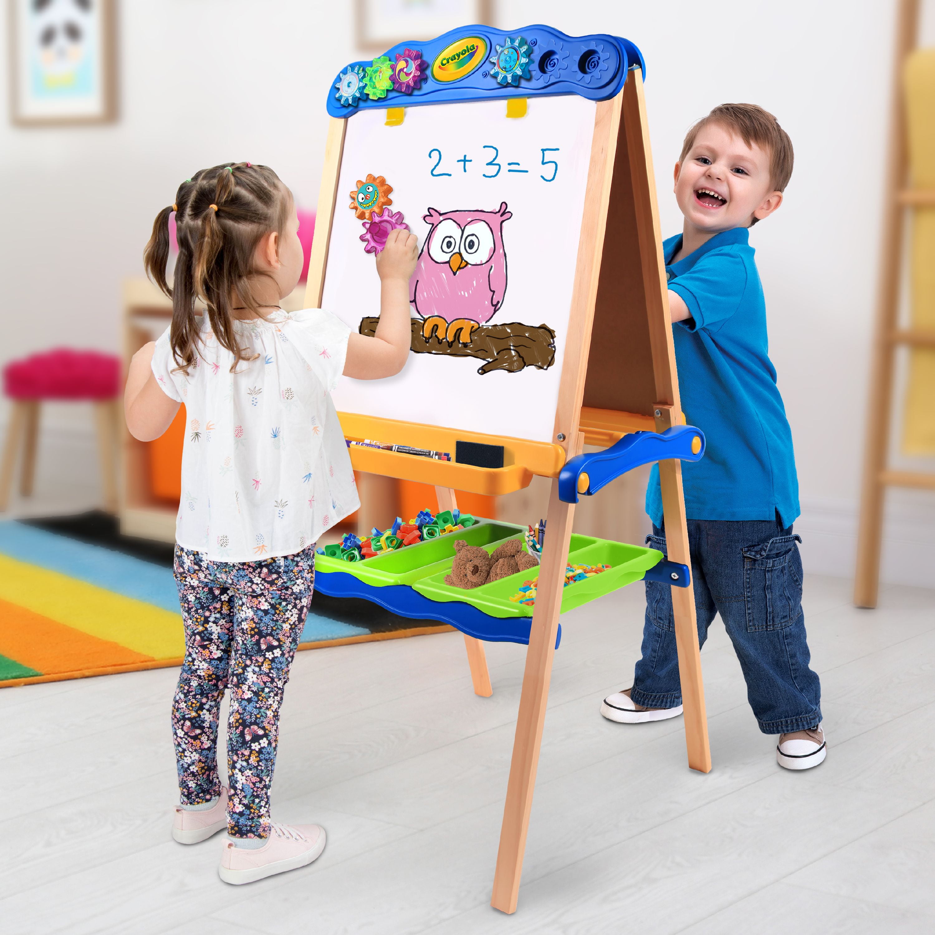 Crayola Draw' N Store Wood Studio Set - Walmart.com