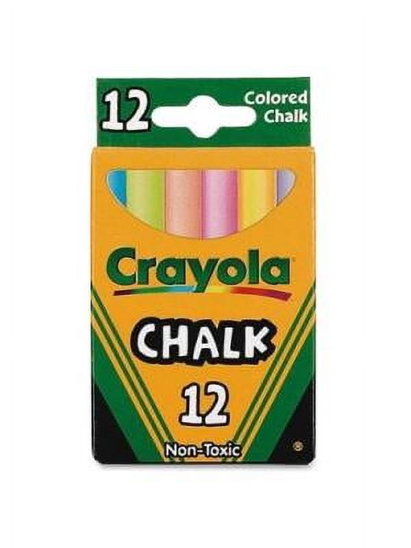 Crayola Drawing Chalk, Assorted Colors, 12/Box (51-0816) - Walmart.com