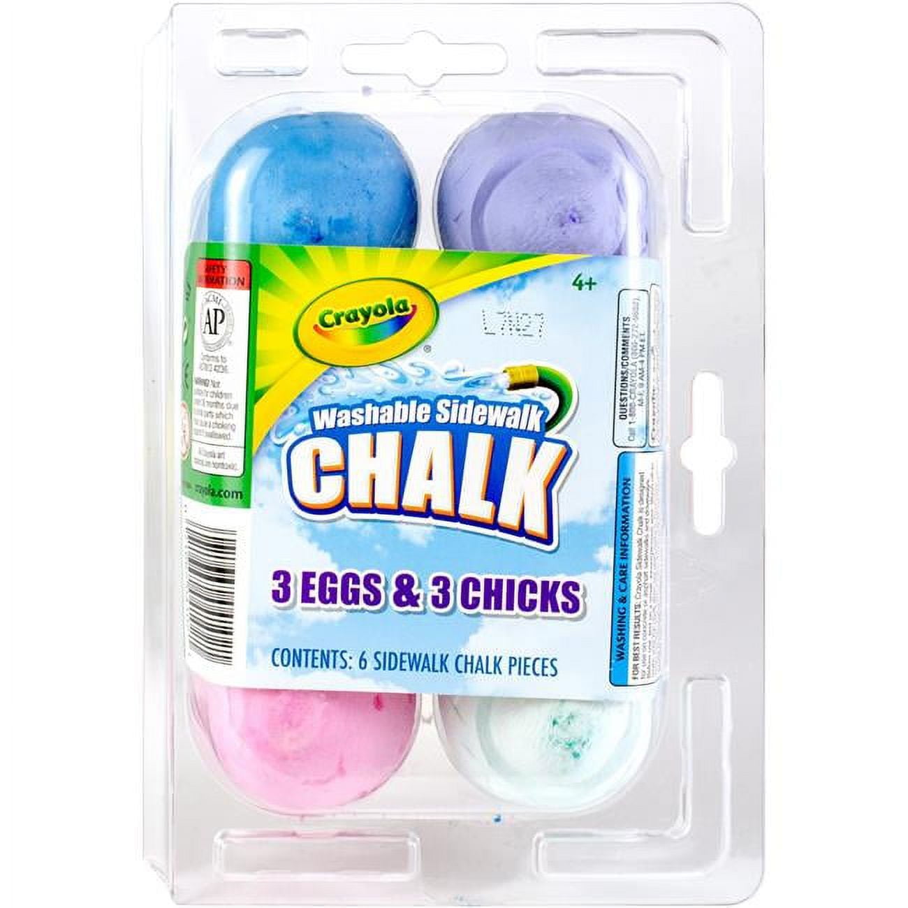 Crayola Egg & Chick Sidewalk Chalk-6/Pkg - Walmart.com