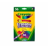 Crayola 36 Count Erasable Colored Pencils, Back to School Supplies ...