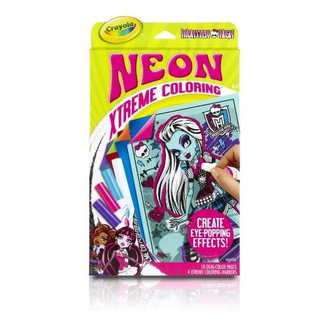 Crayola Extreme Coloring Monster High, Neon Pop Paper - Walmart.com