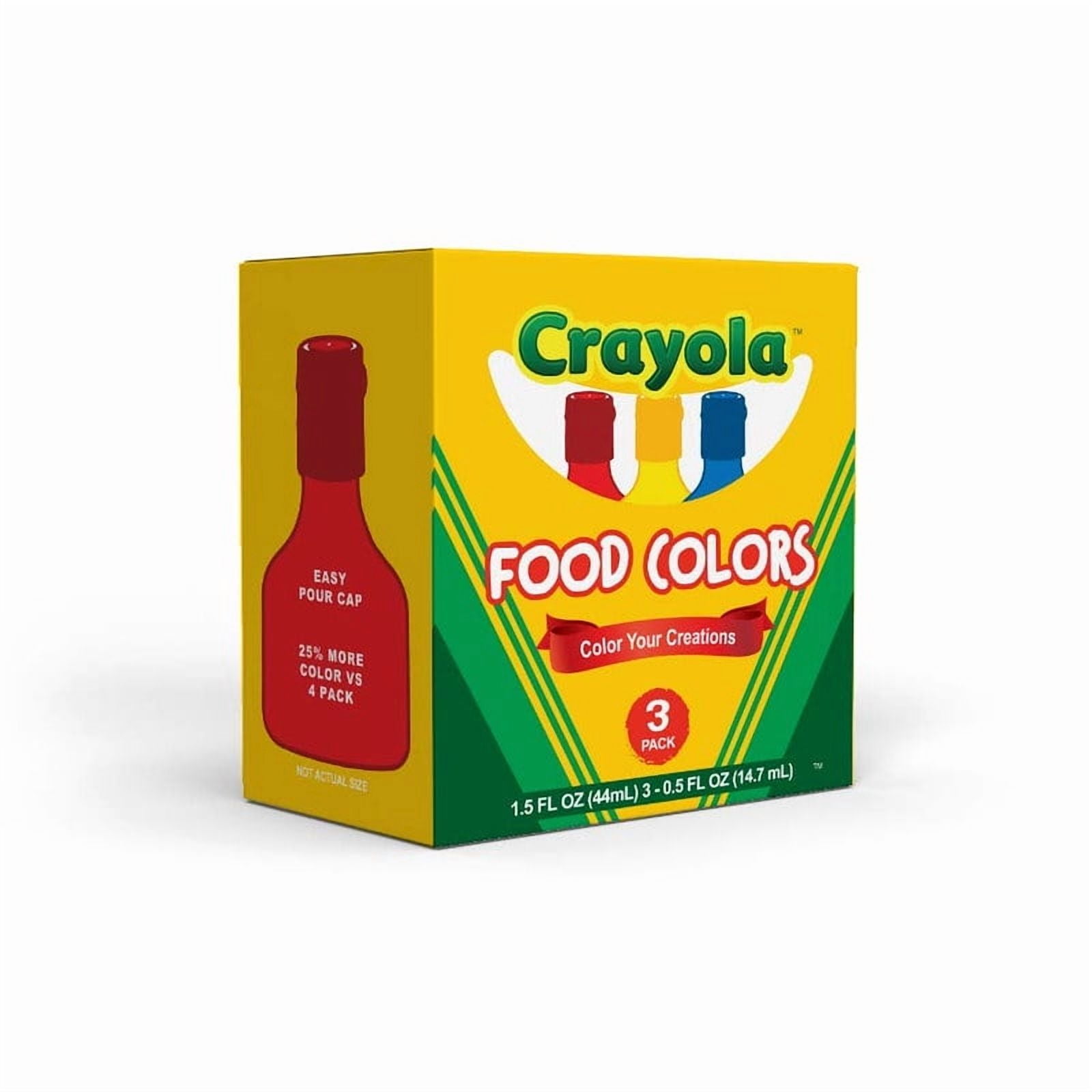 Crayola Food Color Red Blue Yellow - Walmart.com