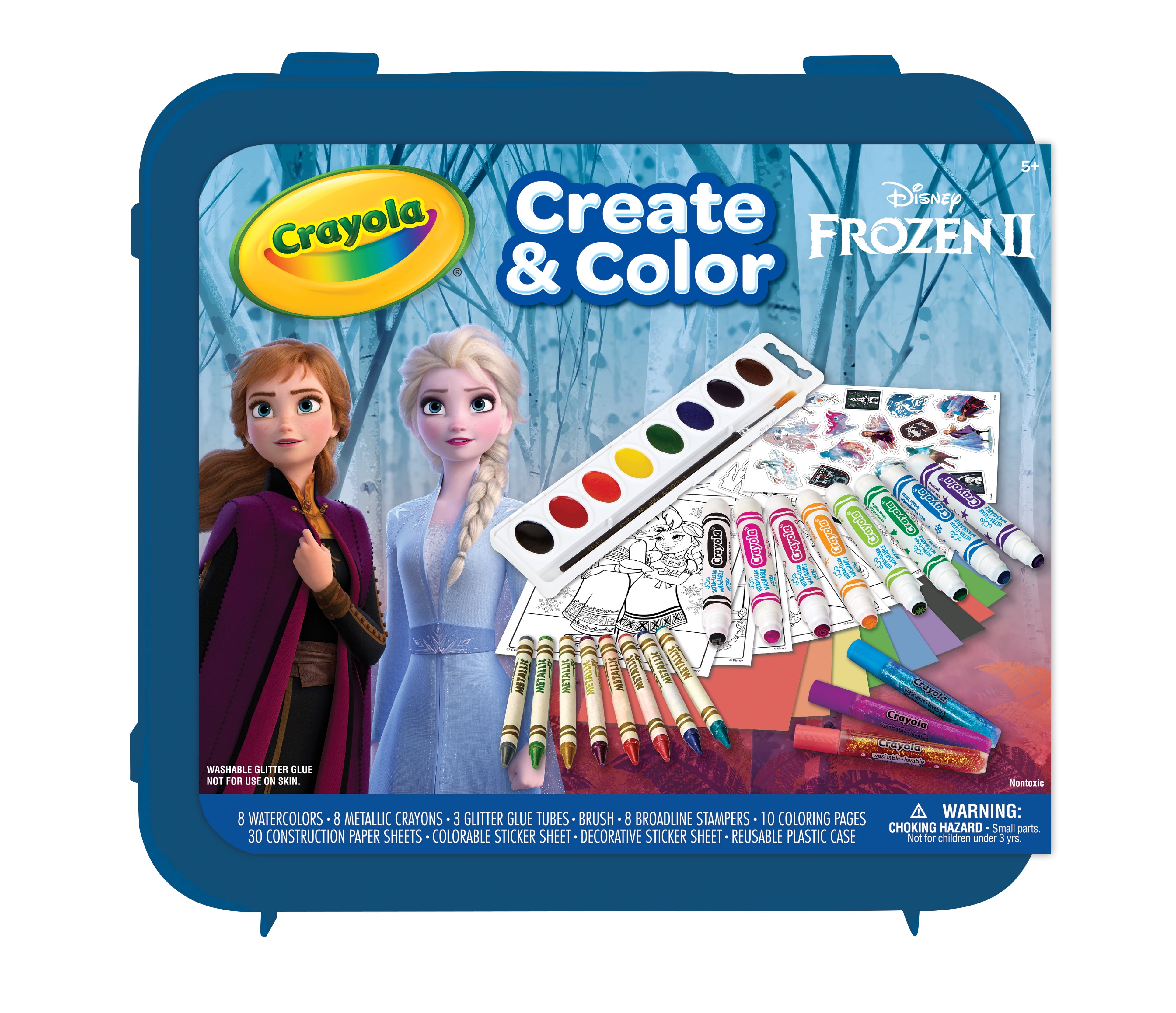 Crayola Frozen 2 Coloring Art Case, Paint & Stickers, 50 Pcs, Kids ...