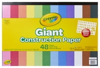 Crayola Giant Construction Paper and Stencils, 18 x 12 Inches, Pack of ...