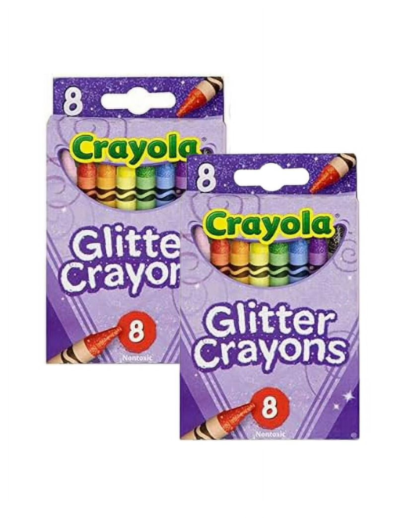 Crayola Glitter Crayons – 8 Count (2-Pack) - Walmart.com