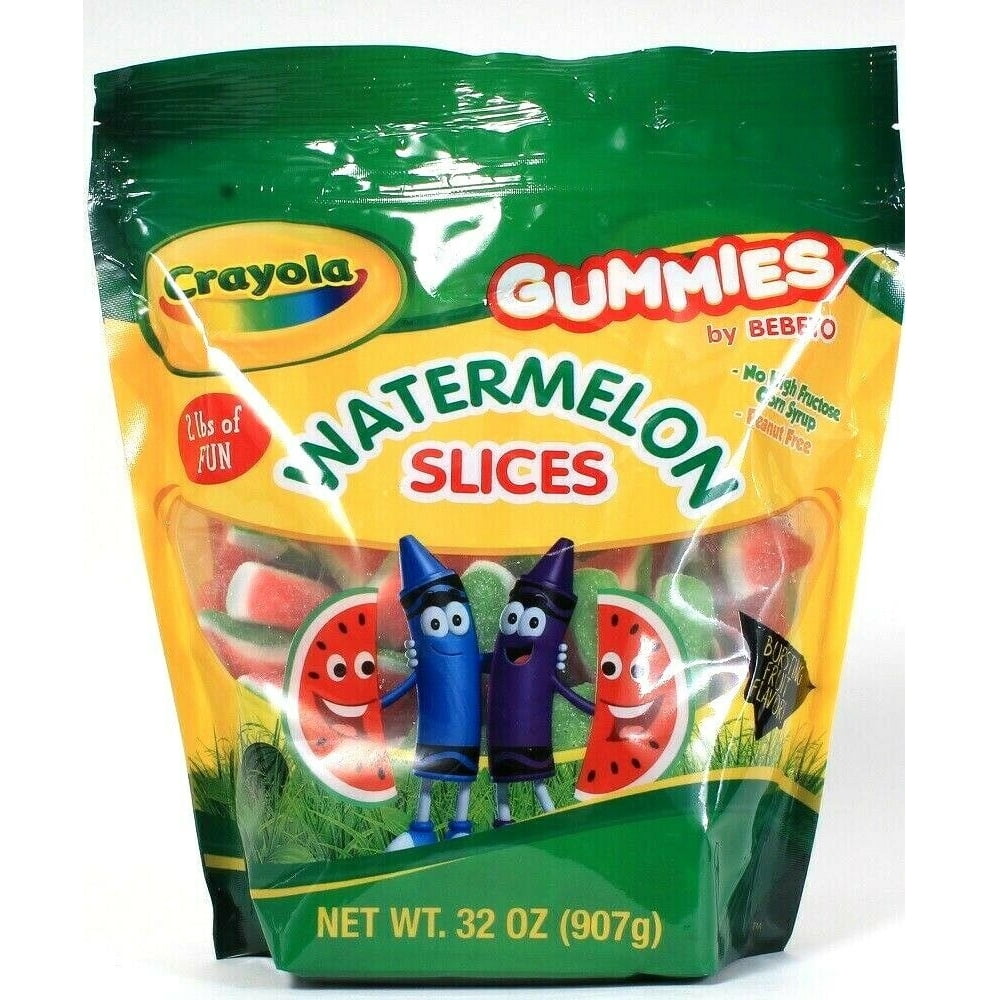 Crayola Gummies Watermelon Slices : 2 Lb Bag : A Burst of Fruit Flavor ...