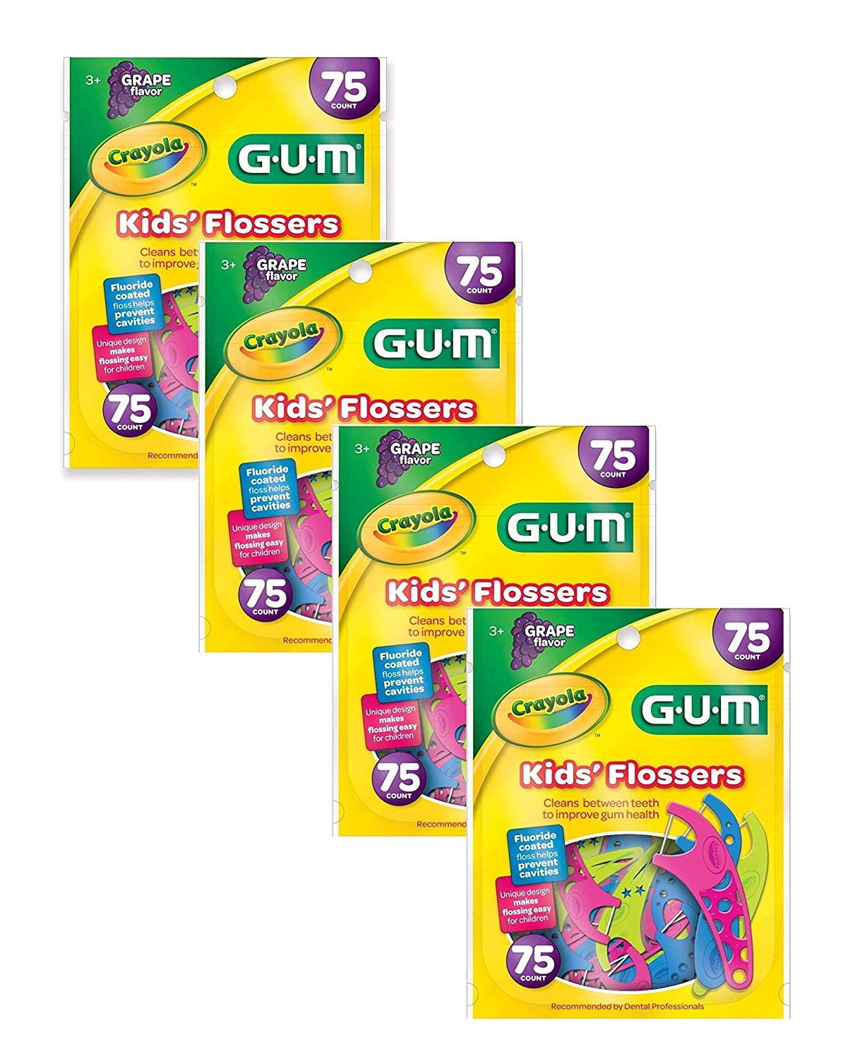 Crayola Kids' Flosser, 75 Count Pack of 4 75 Count - Walmart.com