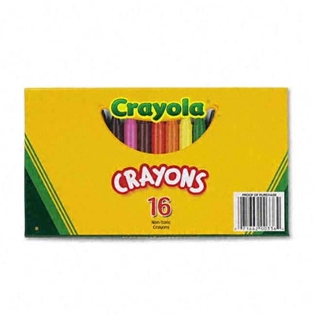 Crayola. Large Crayons, 16 Colors/Box - Walmart.com