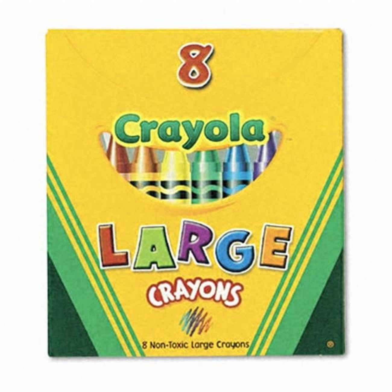Crayola Large Crayons Tuck Box 8 Colors (8 Count) - Walmart.com