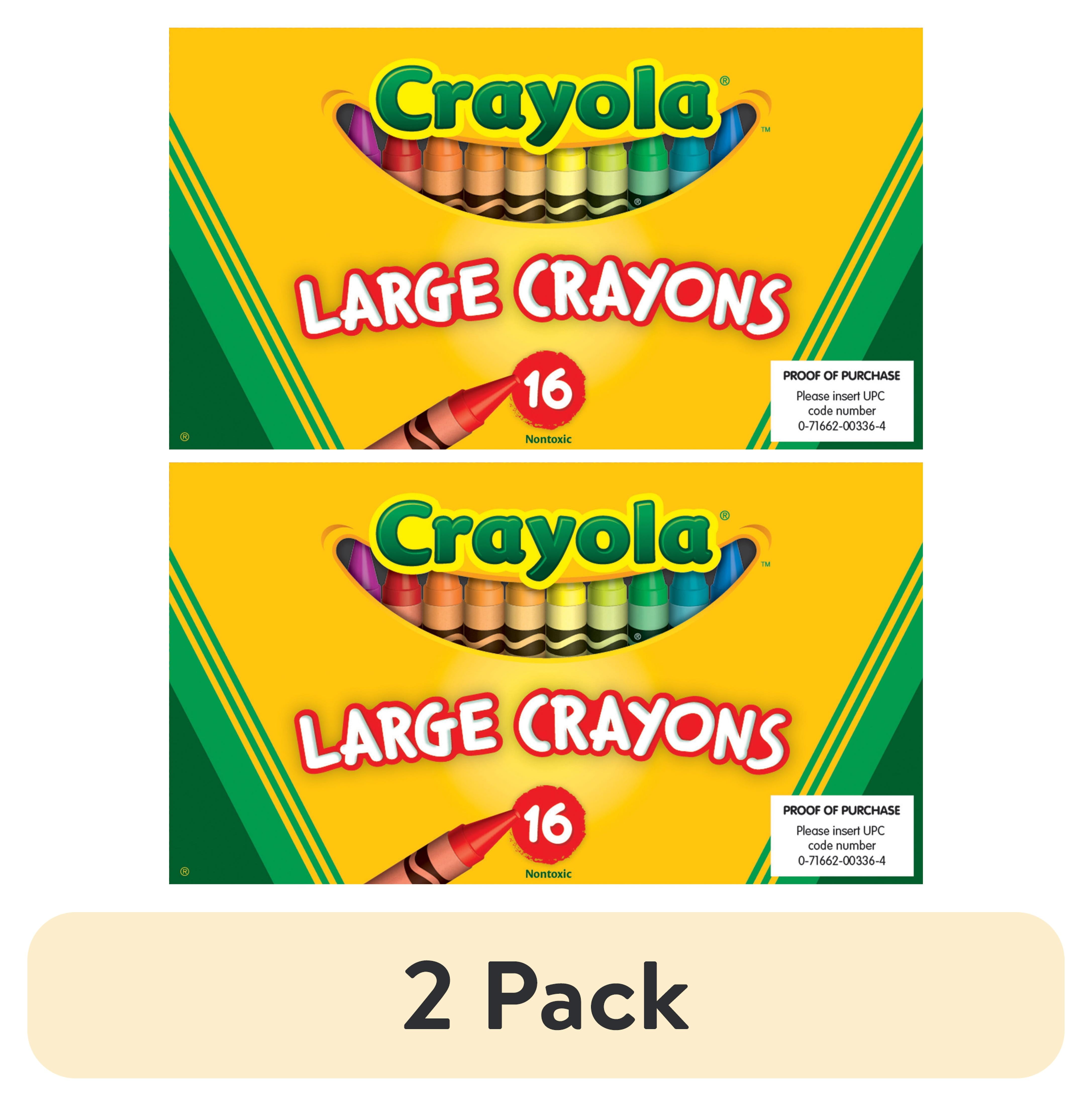 (2 pack) Crayola Large Size Classic Crayons, 16 Count And Colors ...