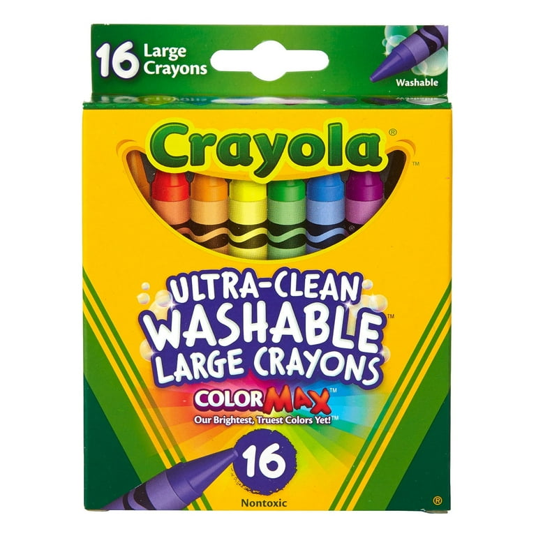 Classic Color Crayons Crayola Large Crayons 16 Count - 2 Pack Classic ...