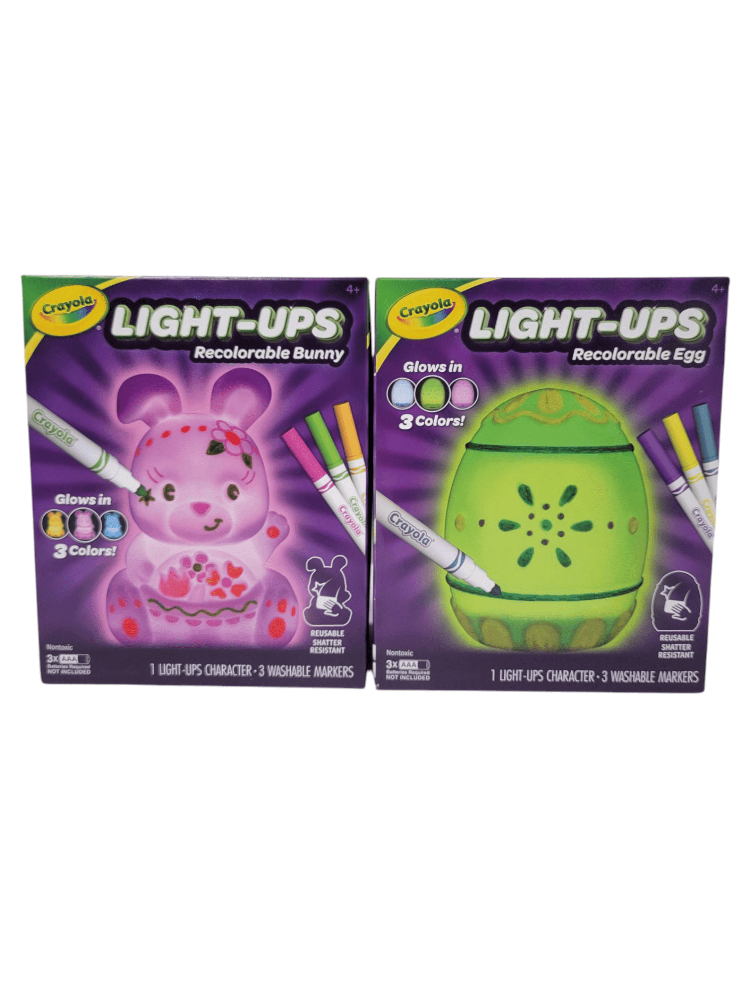 Crayola Light Ups Recolorable Bunny and Recolorable Egg Set - Walmart.com