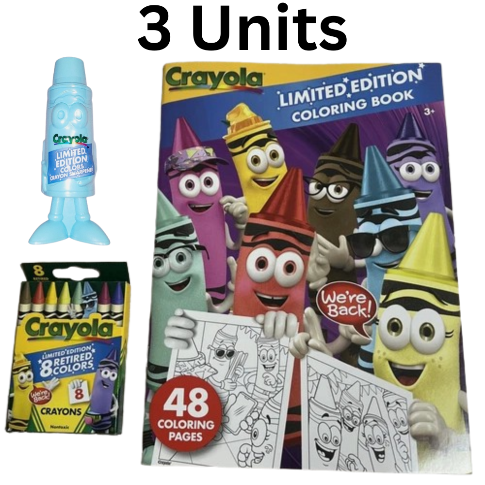 Crayola Limited Edition Crayons Set – 8 Retired Colors + Light Blue ...