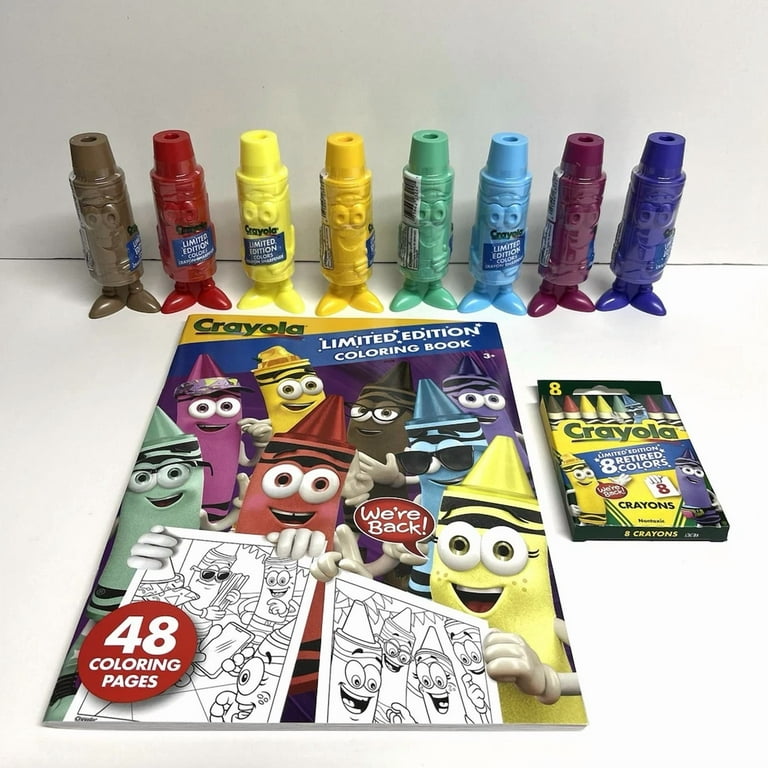 retired crayola crayons coloring book