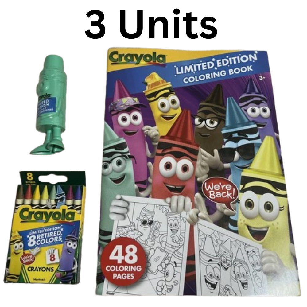 Crayola Limited Edition Crayons Set 8 Retired Colors + Mint Sharpener ...