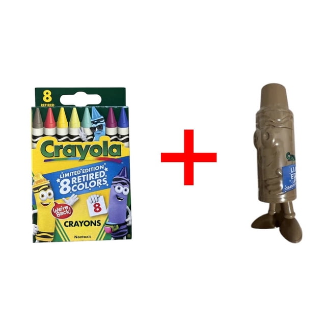 Crayola Limited Edition Retired Colors Crayons Packs of 8 and Crayon ...