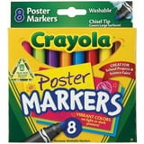 Crayola Washable Poster Marker Set, 8-Colors - Walmart.com