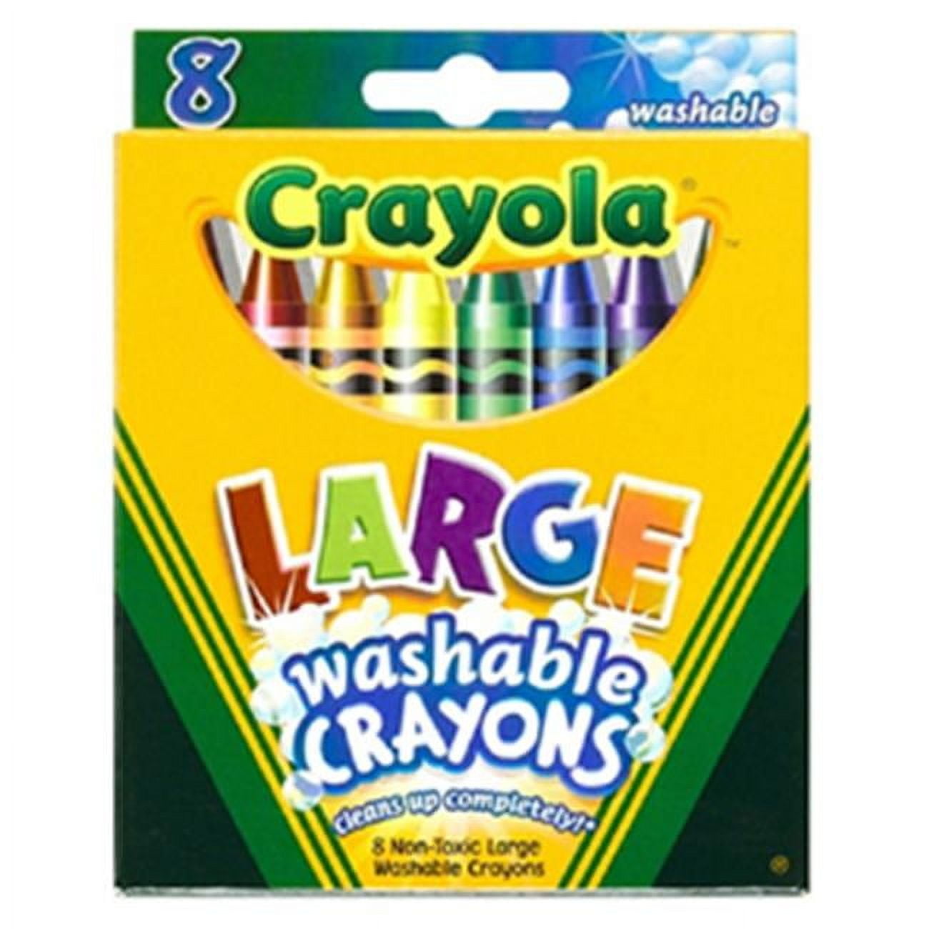 Crayola Llc Formerly Binney & Smith Washable Crayons Large 8Ct ...
