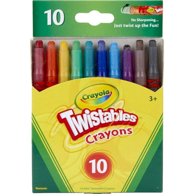 Crayola Mini-Twistables Crayons, 10 Count, Assorted Colors, 2 Pack ...