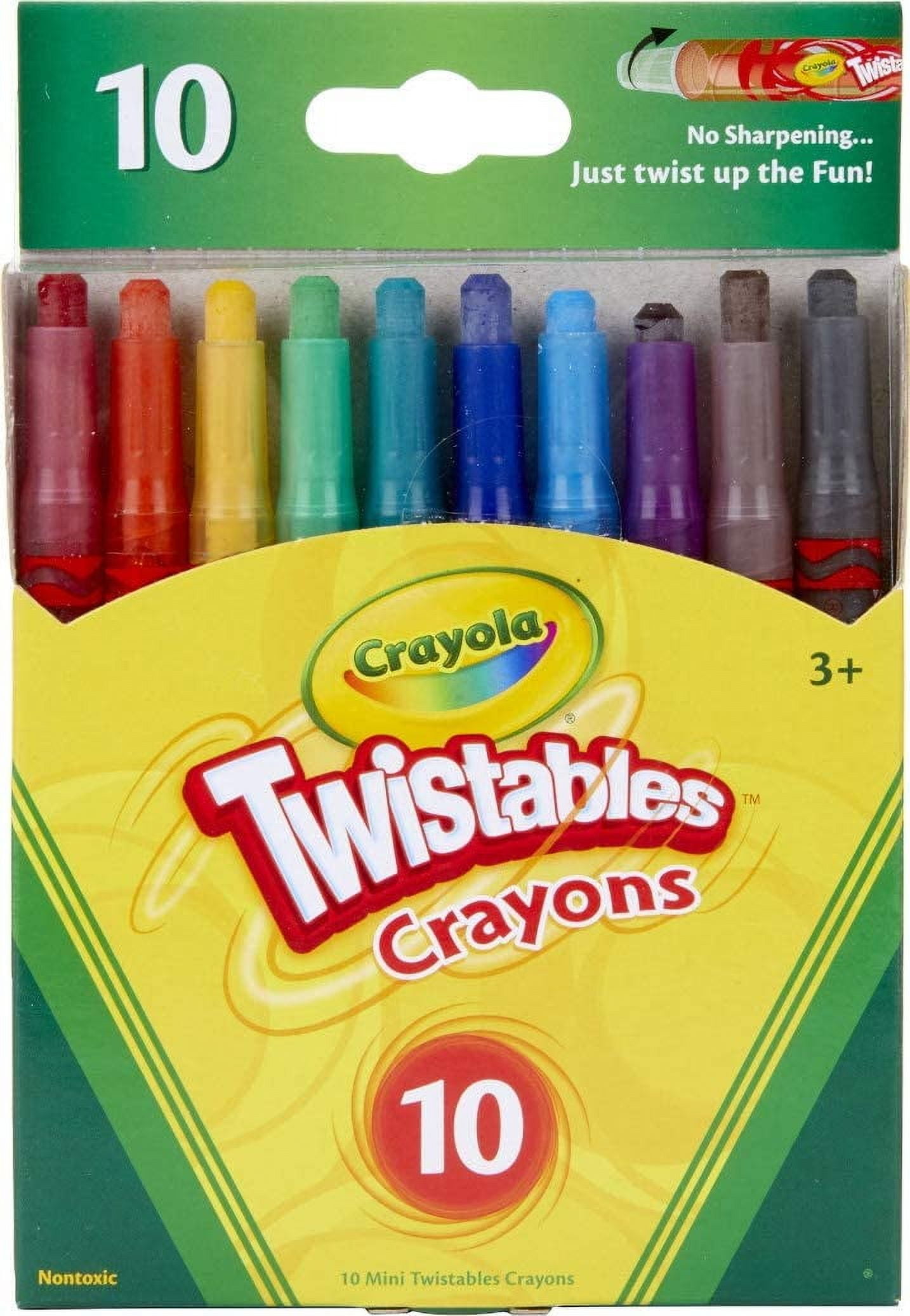 Crayola Mini-Twistables Crayons, 10 Count, Assorted Colors, 6 Pack ...