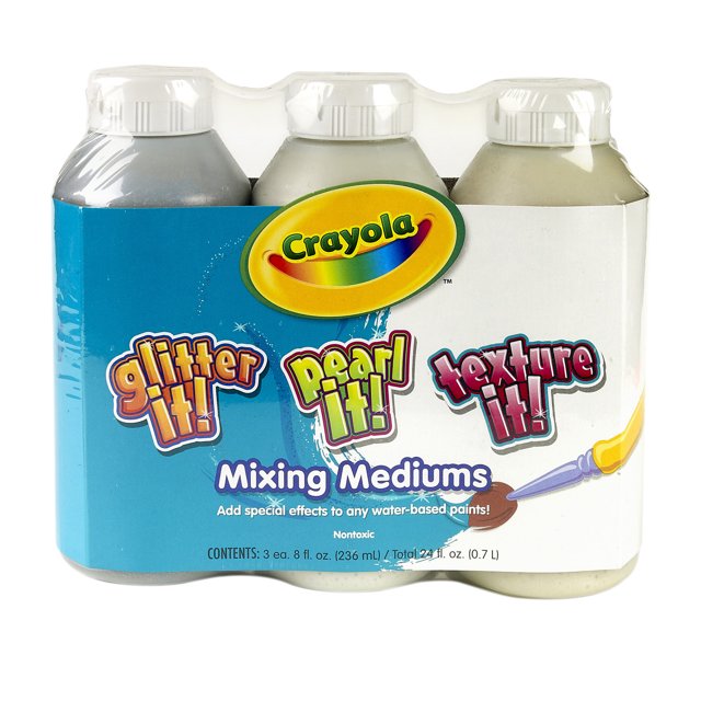 Crayola Mixing Mediums Paint Effects, Pack Of 3 - Walmart.com