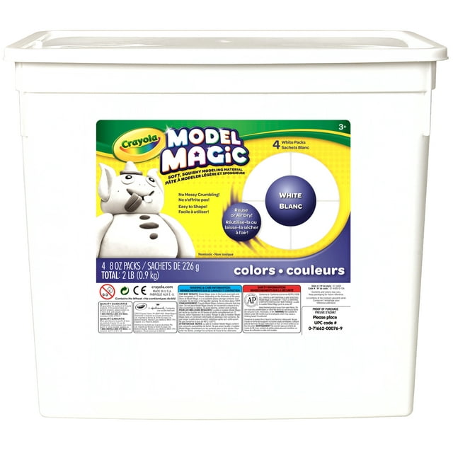 Crayola Model Magic, 2lbs. Bulk Sculpting Air-Dry Modeling Clay for ...