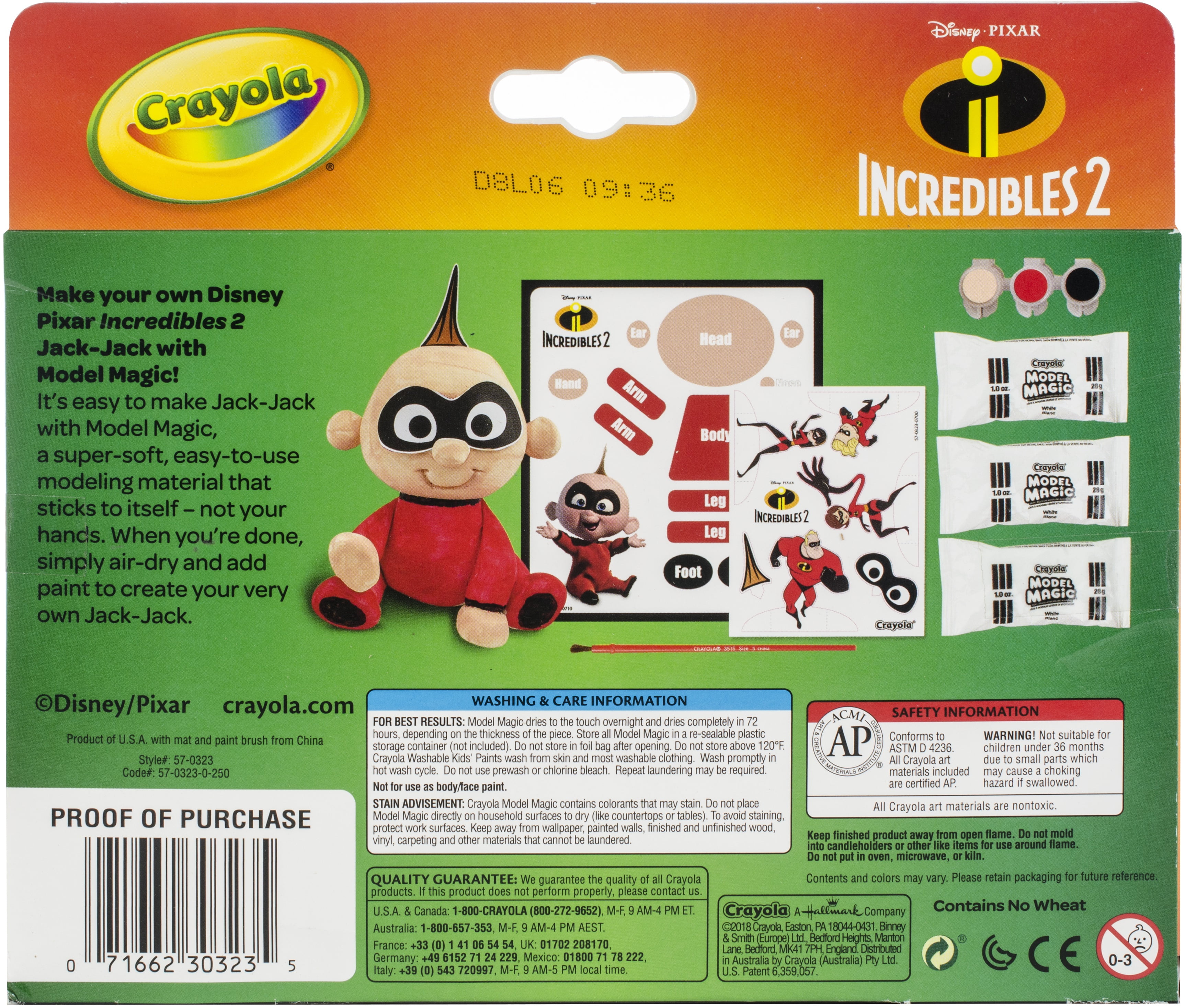 Crayola Model Magic Character Creations Kit-Incredibles 2 - Walmart.com