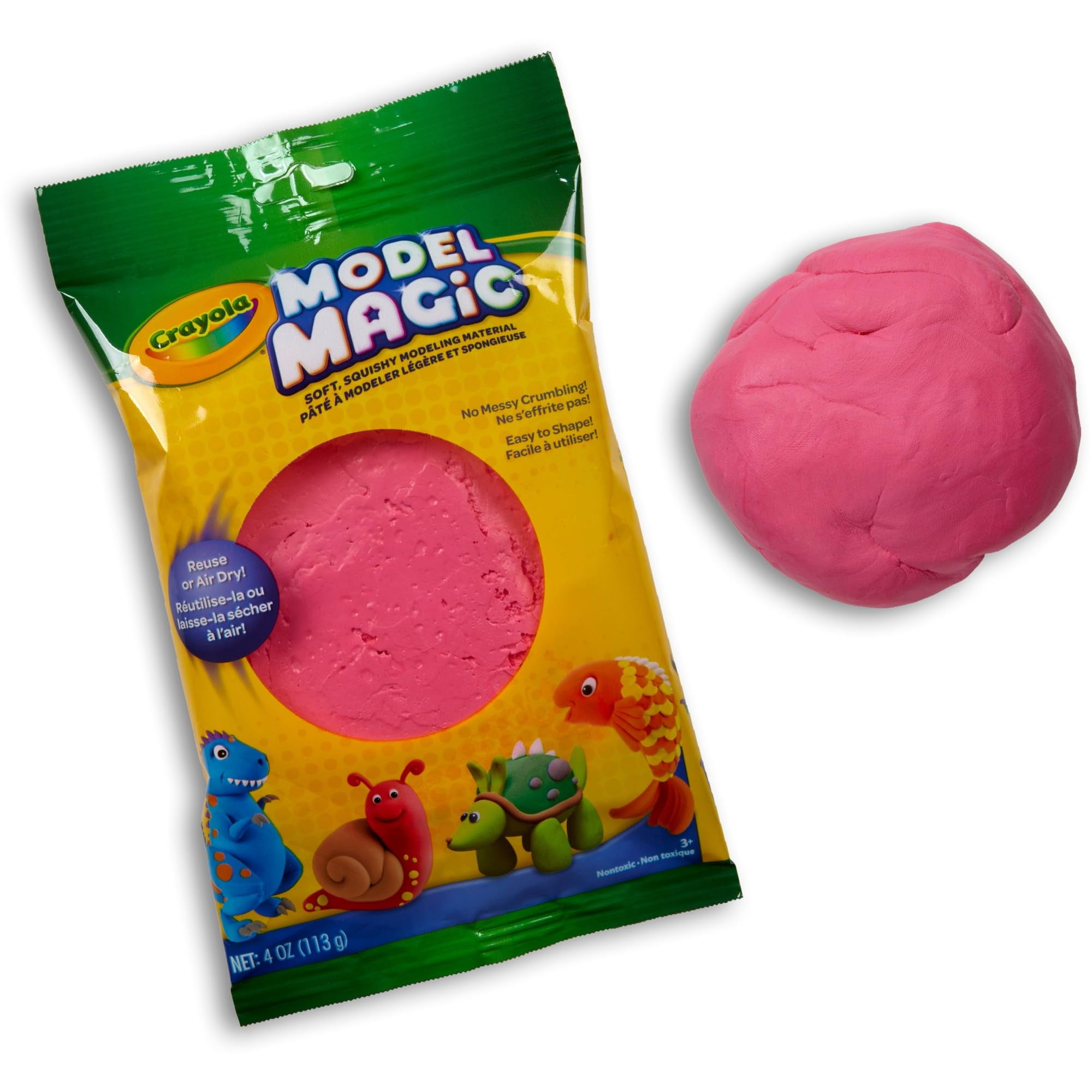 Crayola® Model Magic Modeling Clay, Raspberry Pink, 4 Oz Bag - Walmart.com