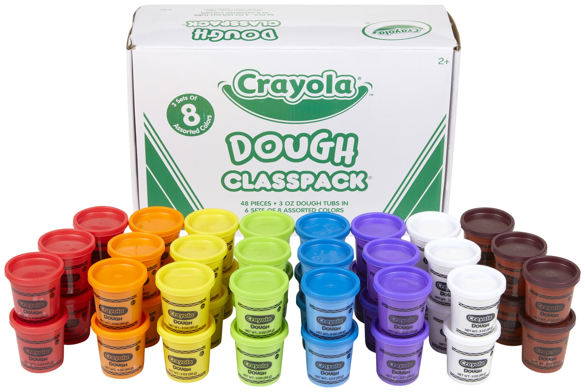Crayola Modeling Dough Classpack, 8 Assorted Colors, 48 Ounces Each ...