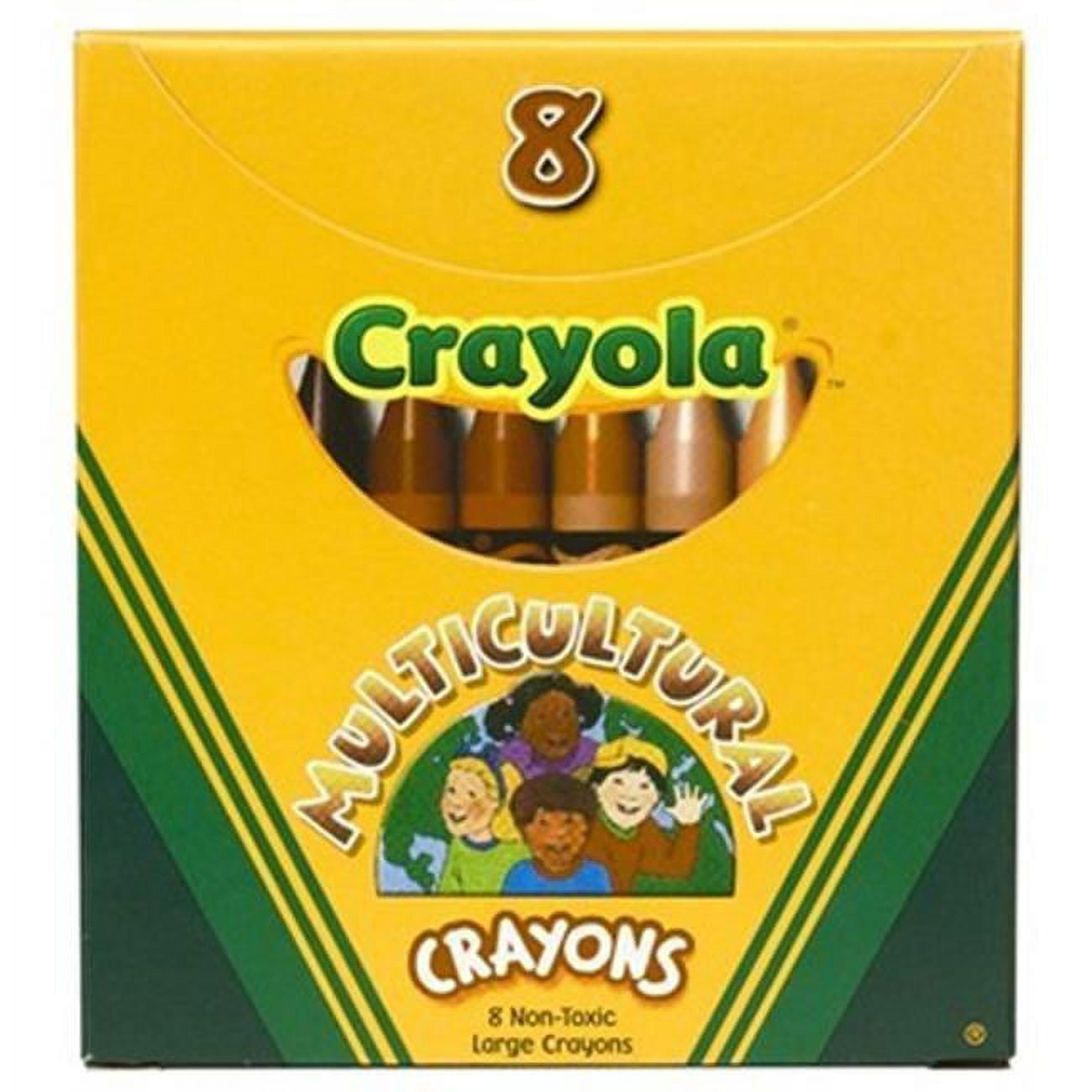 Crayola Multicultural Crayons, Large, 8 Count - Walmart.com