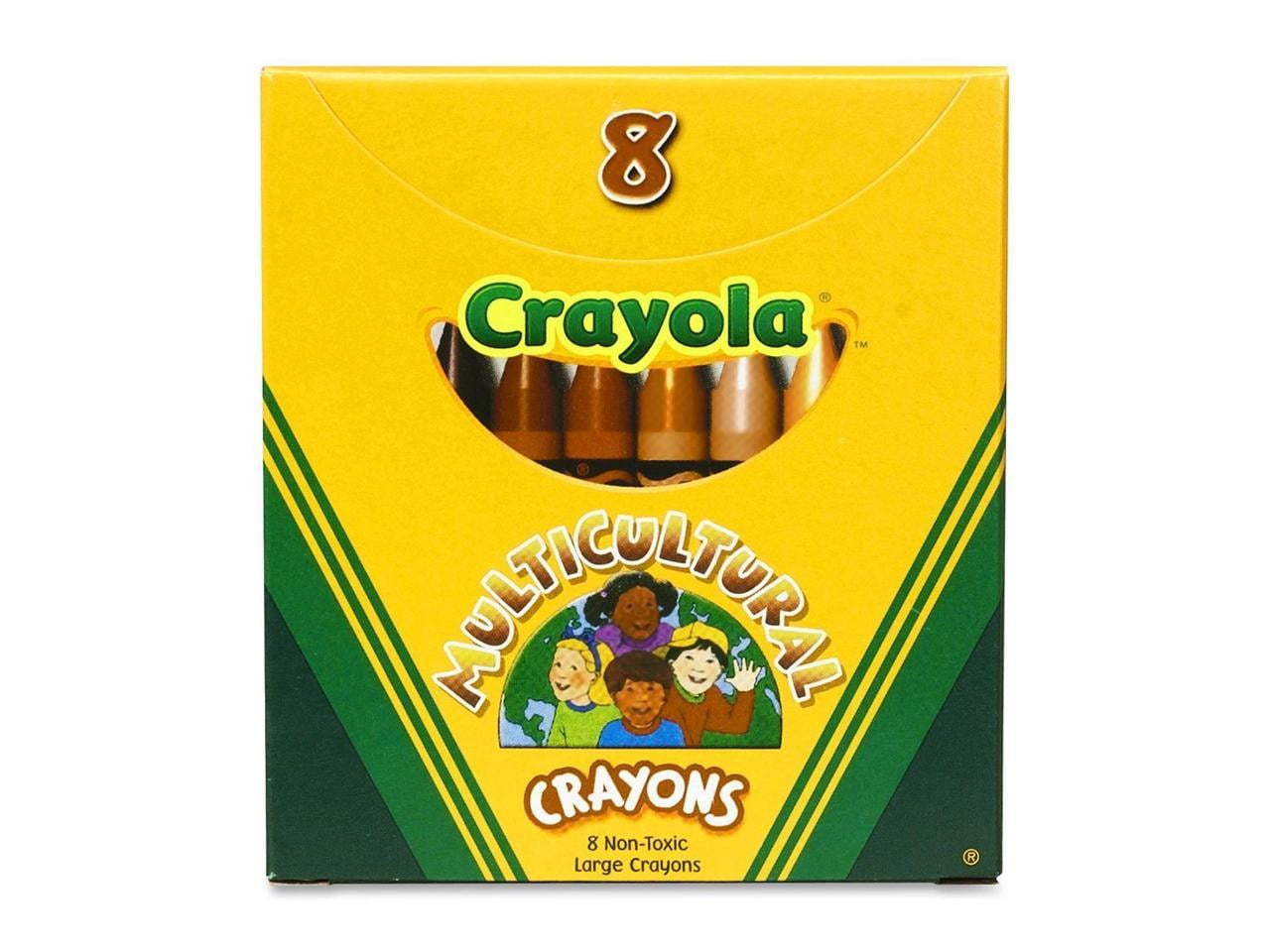 Crayola Multicultural Crayons, Large, 8 Pack - Walmart.com