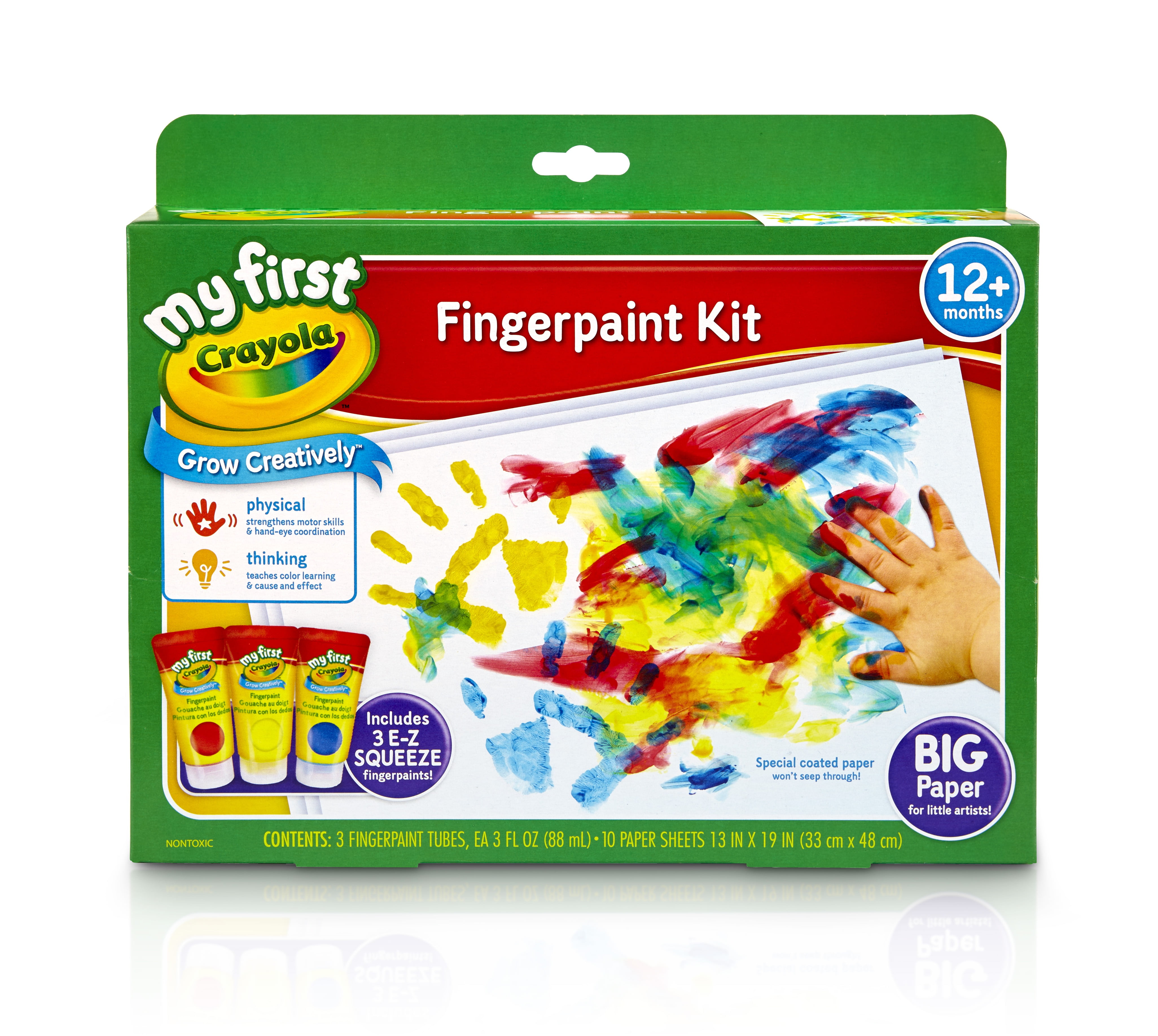 Crayola My First Crayola Fingerpaint & Paper Kit - Walmart.com