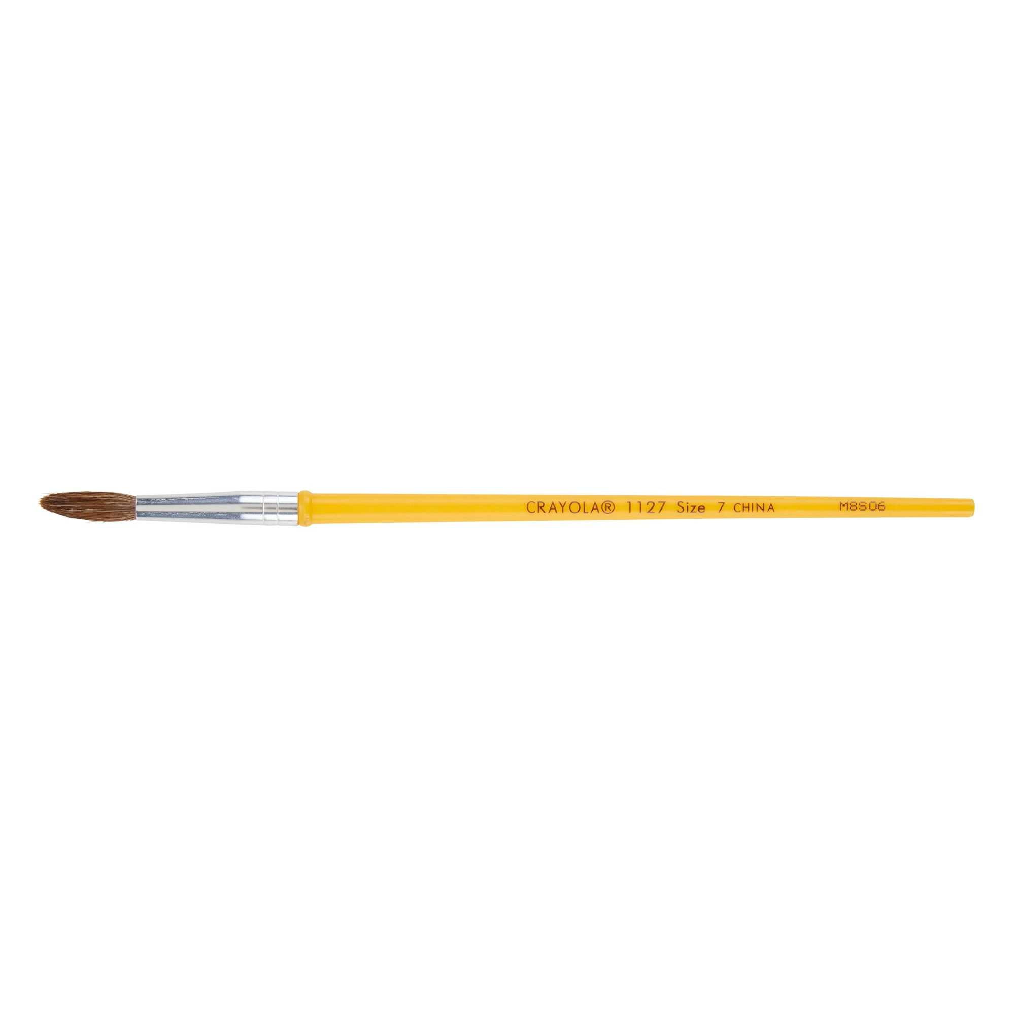 Crayola Natural Paint Brushes, Yellow, 1 / Dozen (Quantity) - Walmart.com