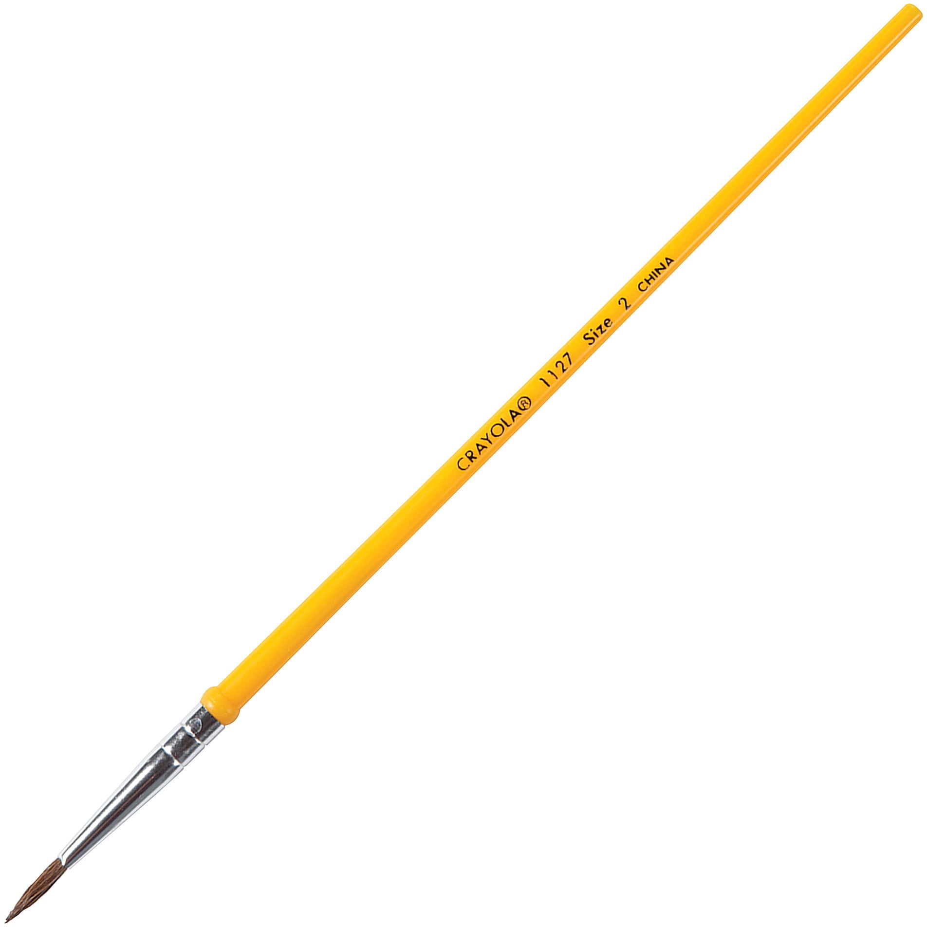 Crayola Natural Paint Brushes, Yellow, 1 Dozen - Walmart.com