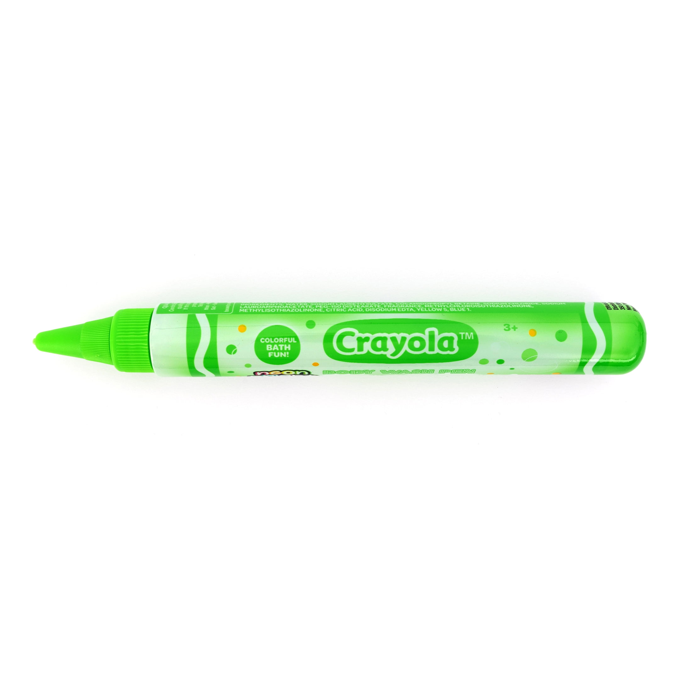 Crayola Neon Bath Pens for Children, Green, 1.9 Ounces - Walmart.com