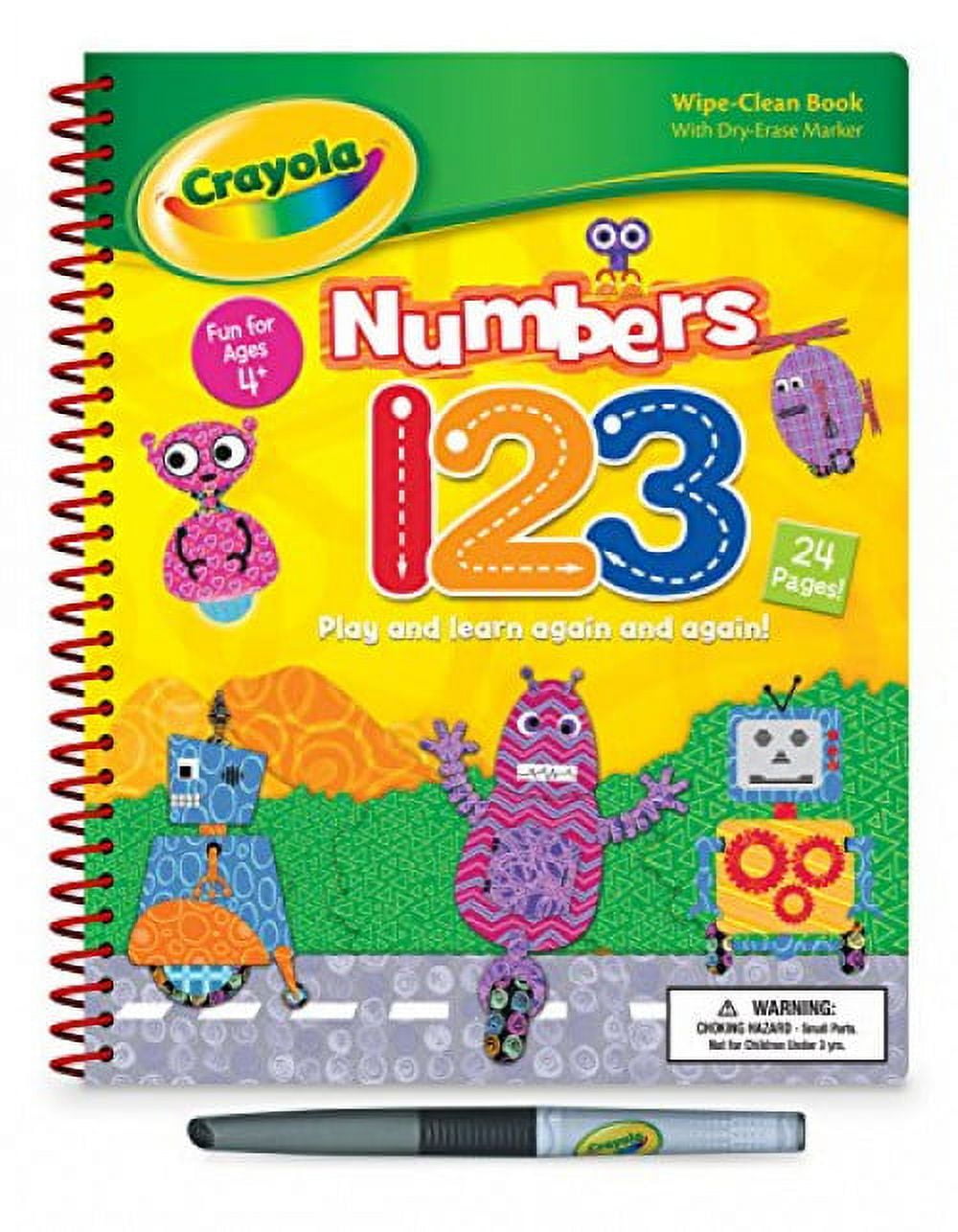 Crayola Numbers Write & Wipe Book with Marker - Walmart.com