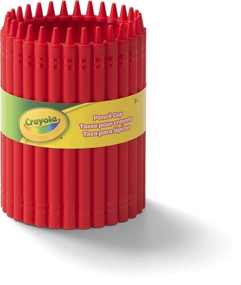 Crayola Classic Crayon Design Pencil Holder, Red - Walmart Business ...