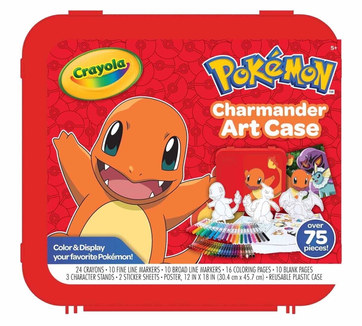 Crayola Pokémon Washable Marker Art Case with Crayons, Markers ...
