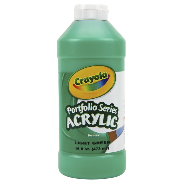 Crayola Portfolio Acrylic Paint, Light Green, Pint - Walmart Business ...