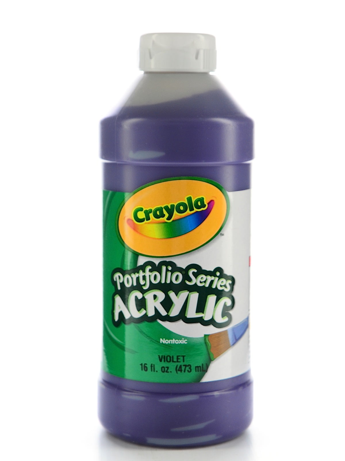 Crayola Portfolio Series Acrylic Paint Violet, 16 Oz (Pack Of 2 ...