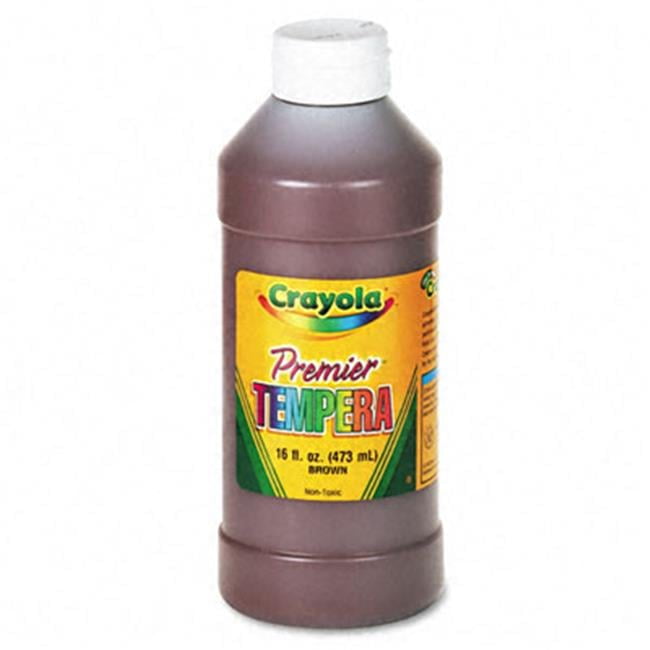 Crayola. Premier Tempera Paint Brown 16 oz - Brown - 16 oz - Walmart.com