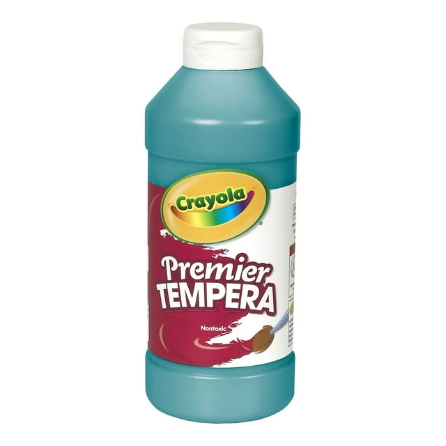 Crayola Premier Tempera Paint, Turquoise, Pint - Walmart.com