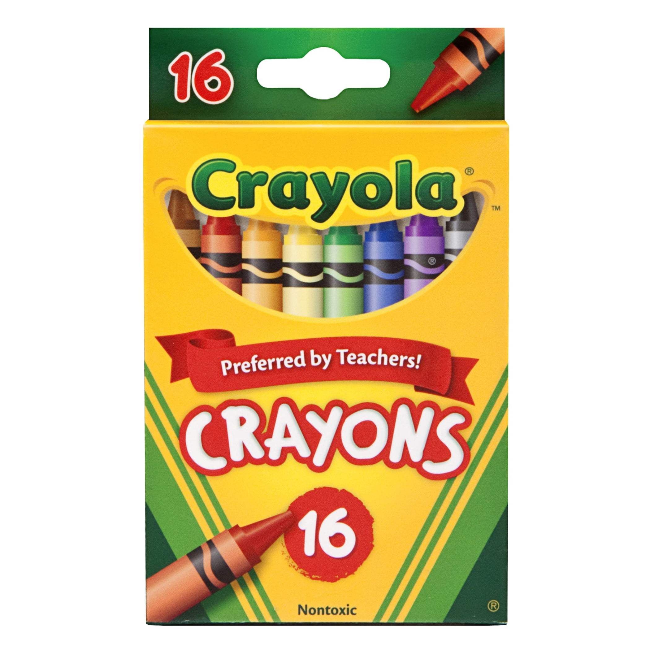 Crayola Regular-Size Crayons, 16 Colors Per Box, Set Of 8 Boxes ...