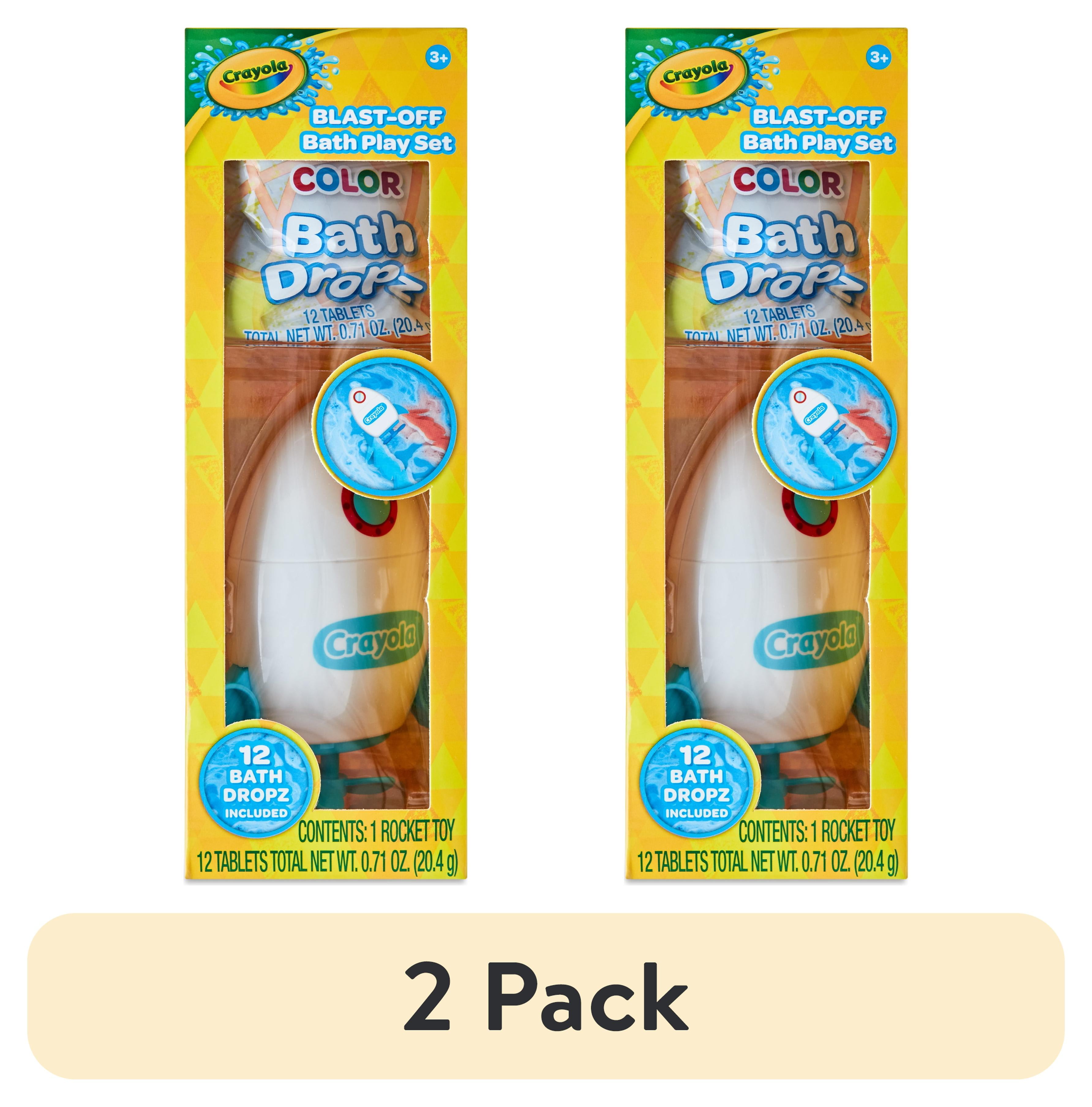 (2 pack) Crayola Rocket Bath Dropz, Fragrance-Free, 20 Tablets, Child ...